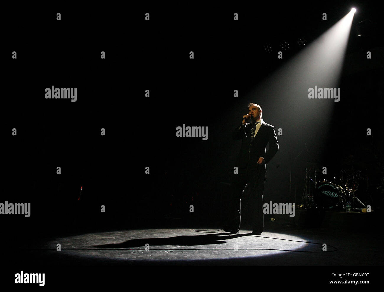 Morrissey in concert manchester apollo hi-res stock photography and ...