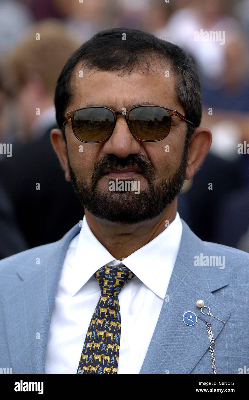 Horse Racing - York Races. Sheikh Mohammed owner of the Godolphin ...