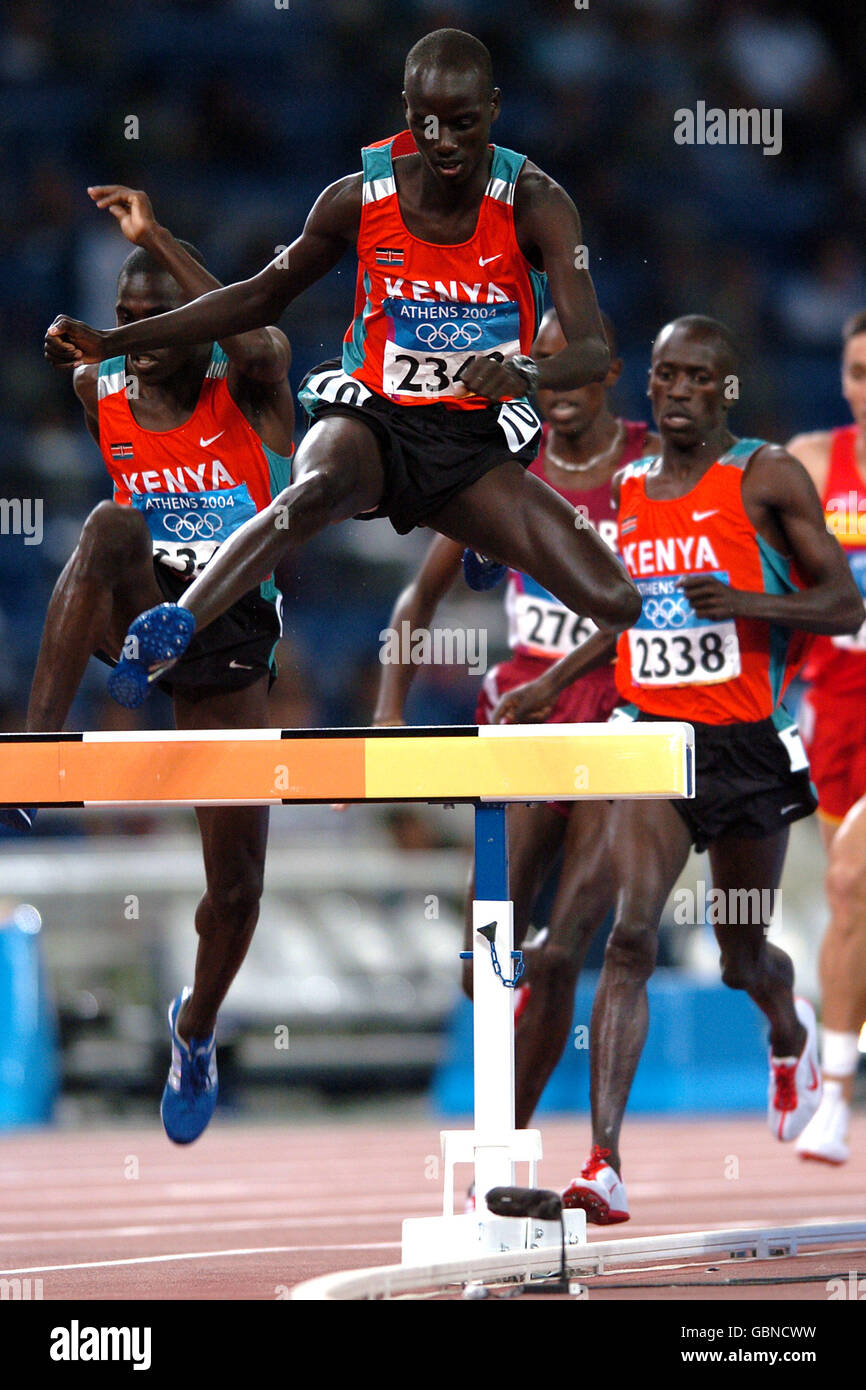 Winning mens 3000m steeplechase final hi-res stock photography and ...