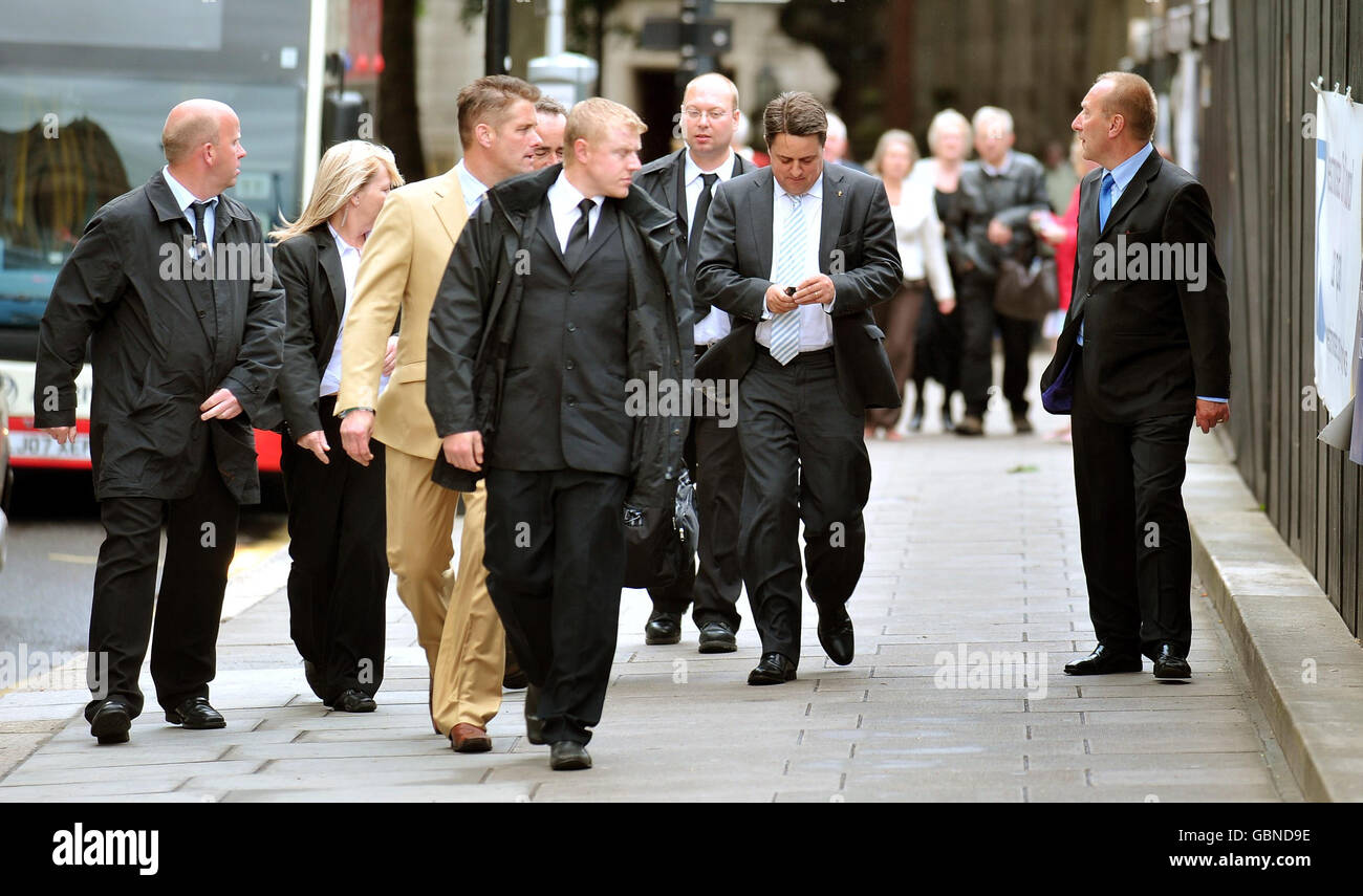 The Chairman of the British National Party (BNP) Nick Griffin (2nd ...