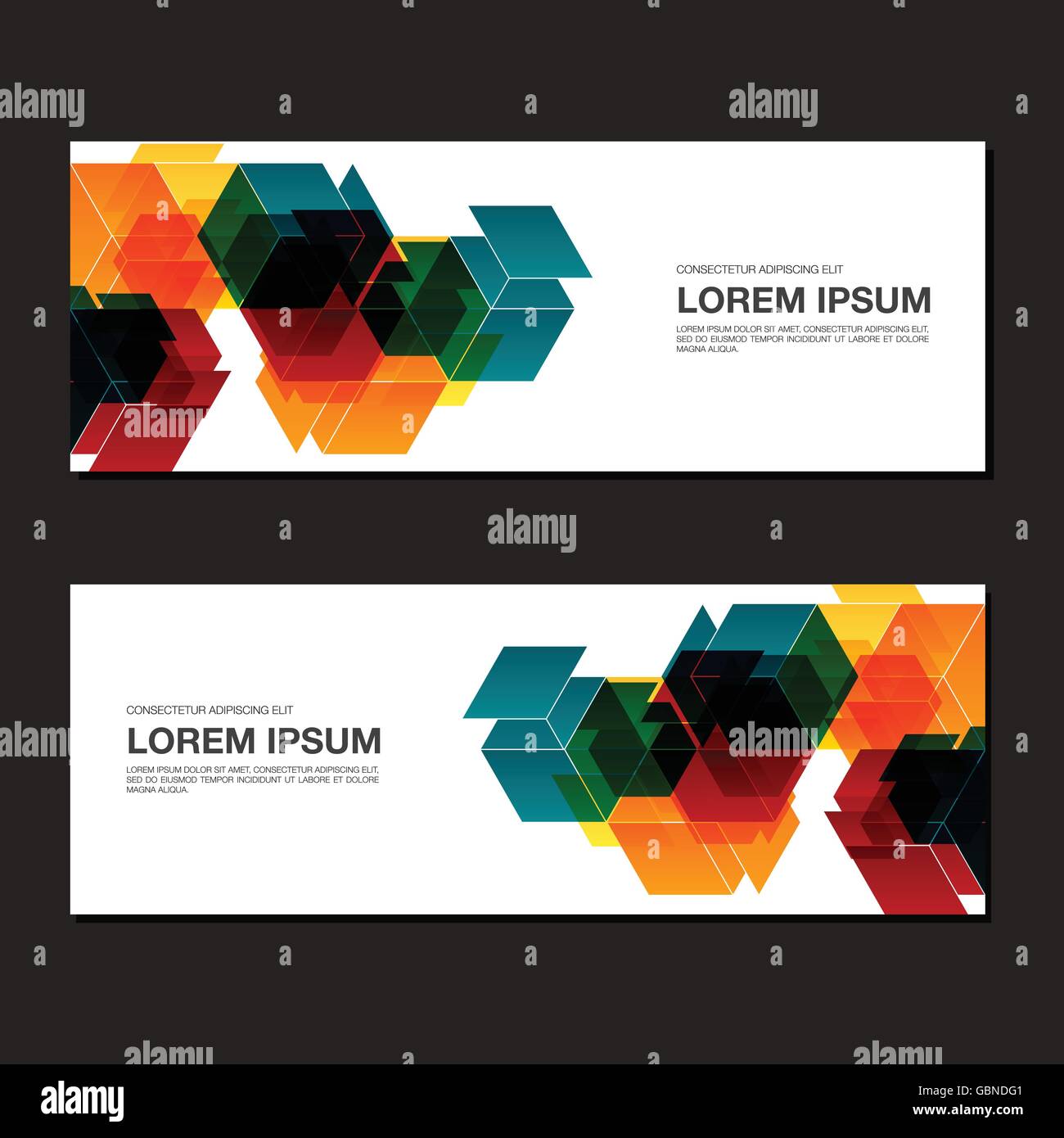 Abstract business banner background vector illustration Stock Vector ...