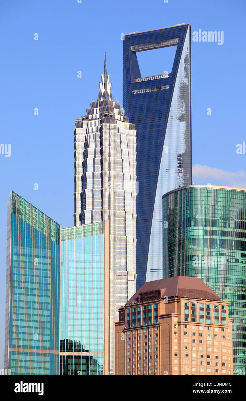 Lujiazui Shanghai building feature Stock Photo - Alamy