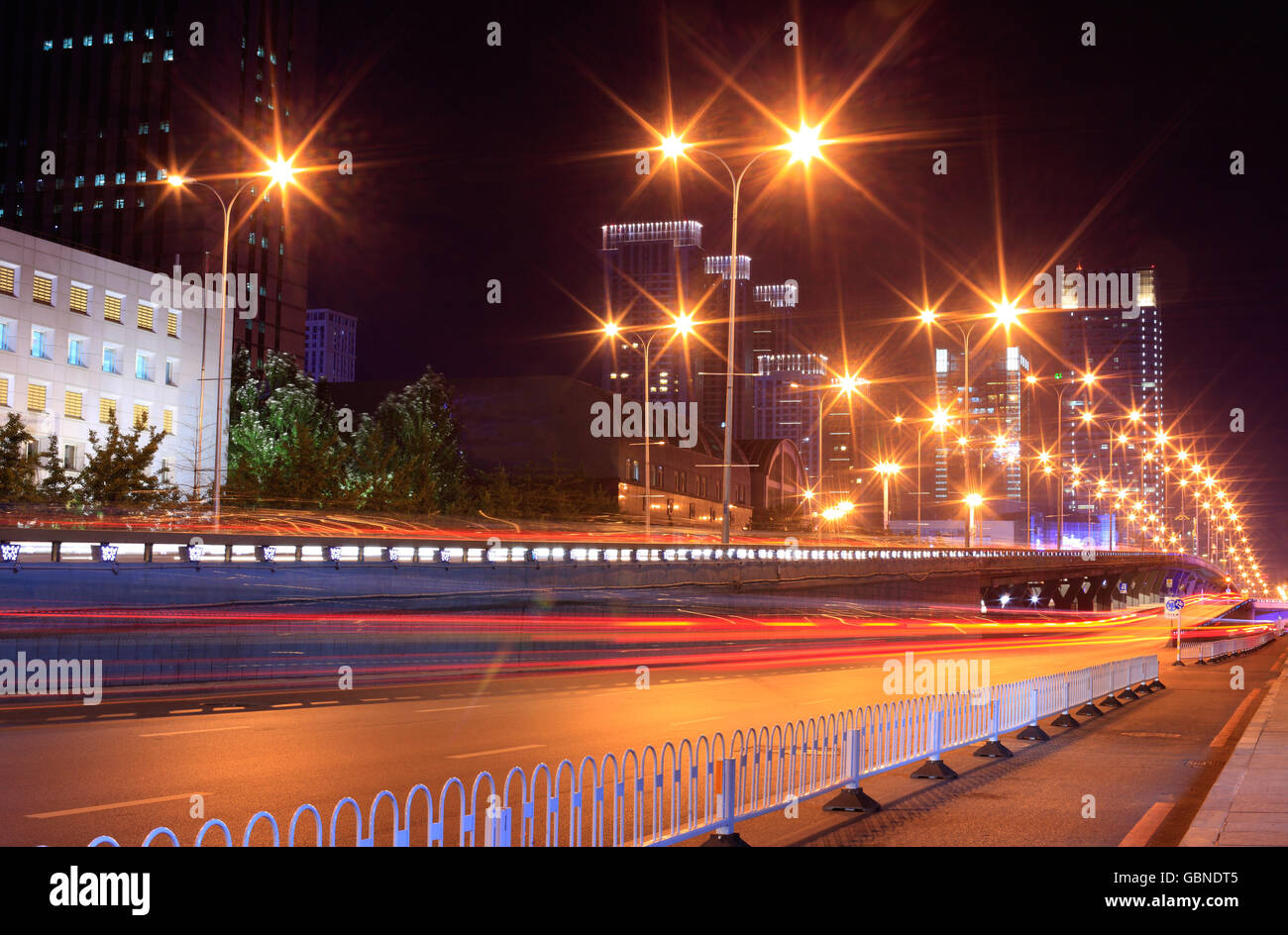 The night view of Shenyang City Stock Photo - Alamy