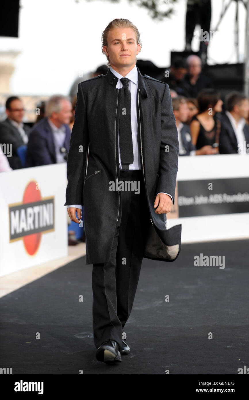 Nico Rosberg models during the Fashion Show at The Amber Lounge, Le ...