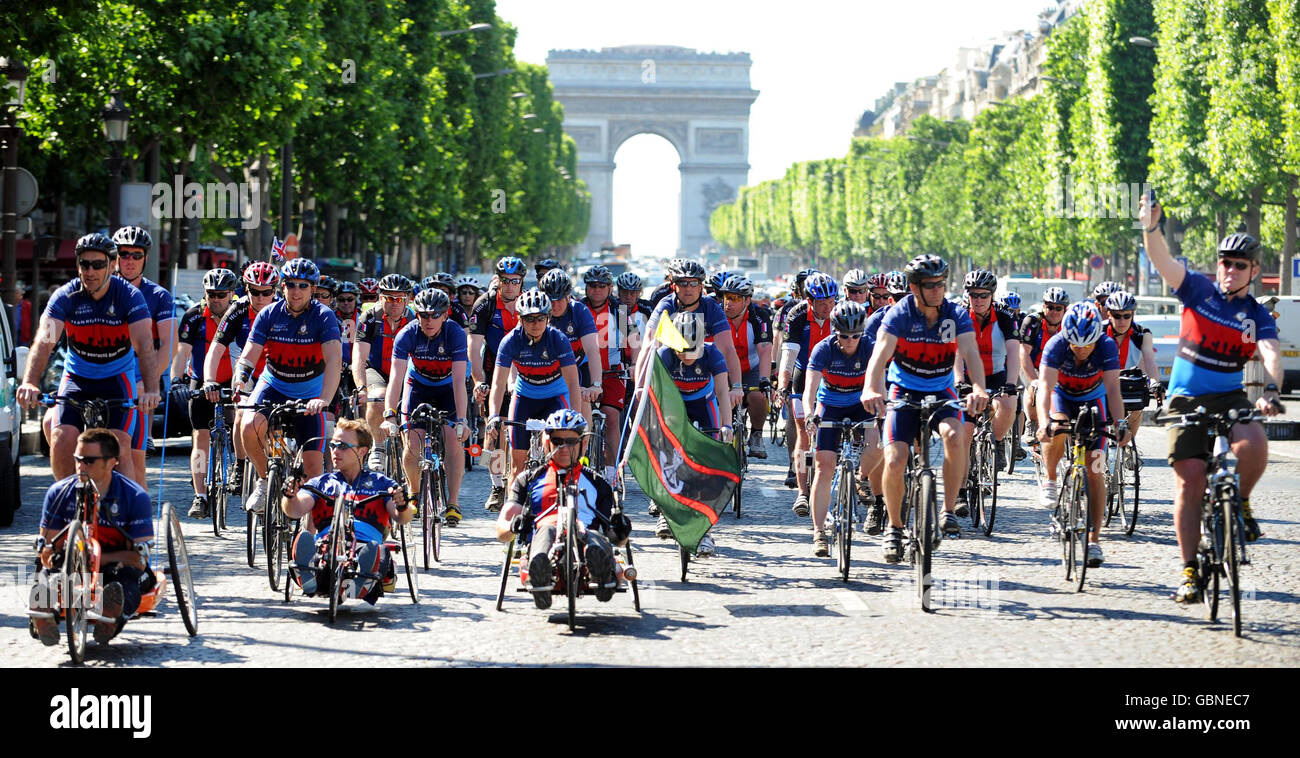 Band of Brothers Battlefield Bike Ride Stock Photo - Alamy