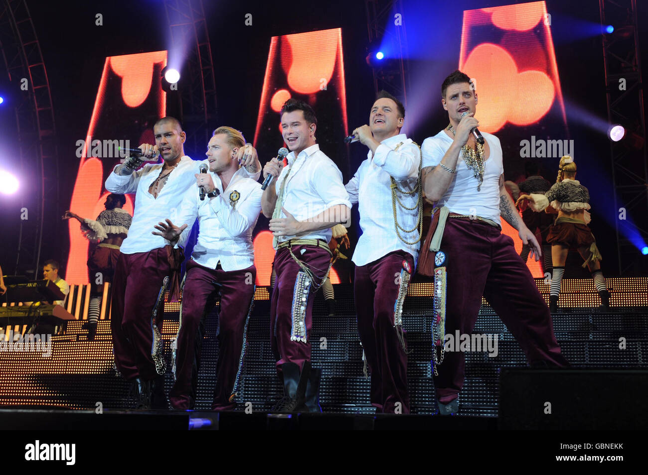 Boyzone in Concert - London Stock Photo - Alamy