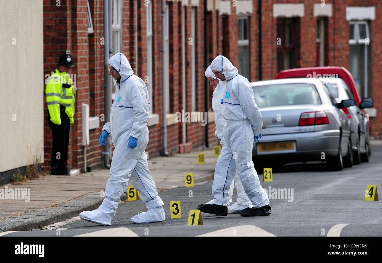 Police scene in shildon hi-res stock photography and images - Alamy