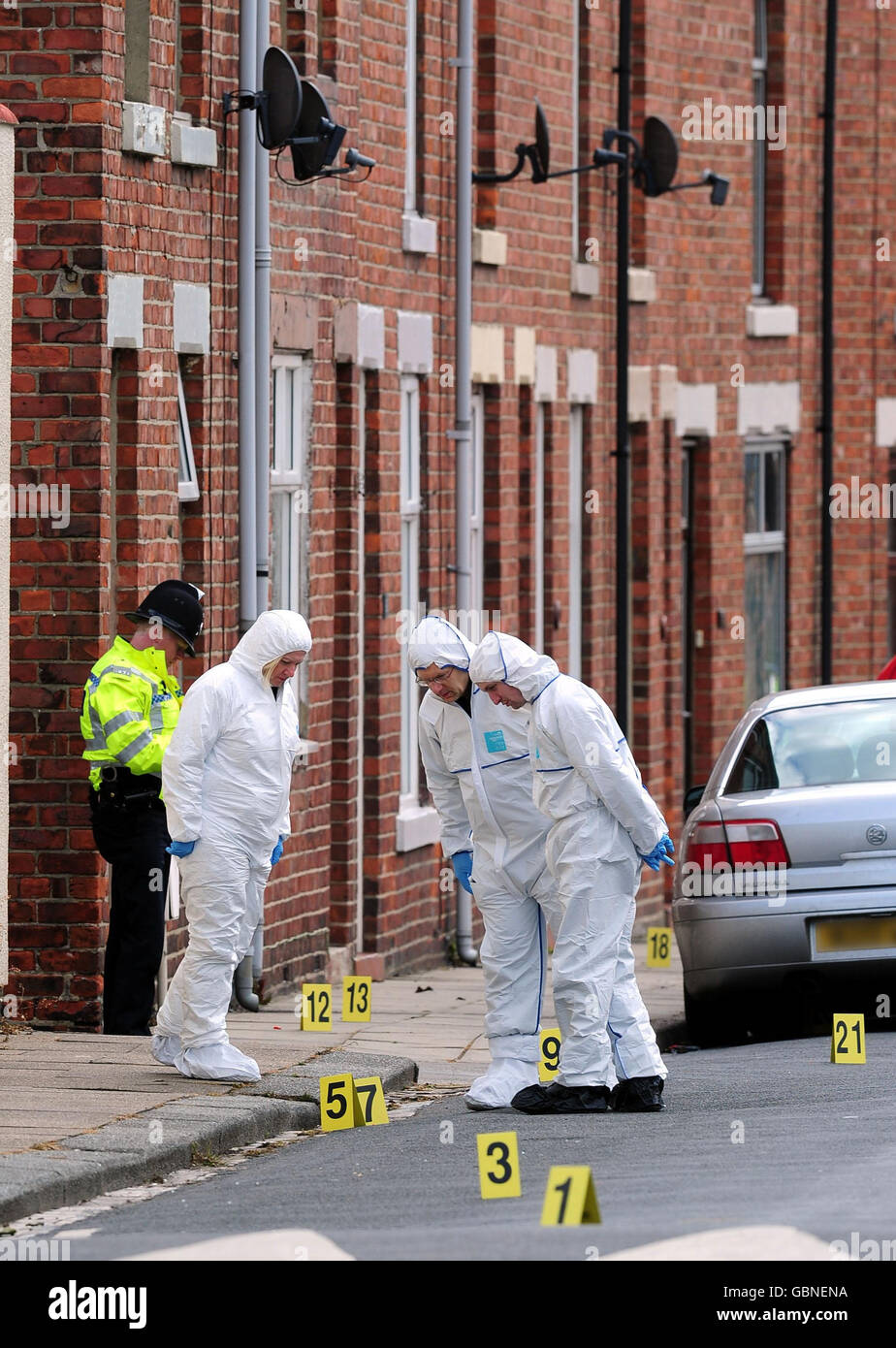 Police scene in shildon hi-res stock photography and images - Alamy