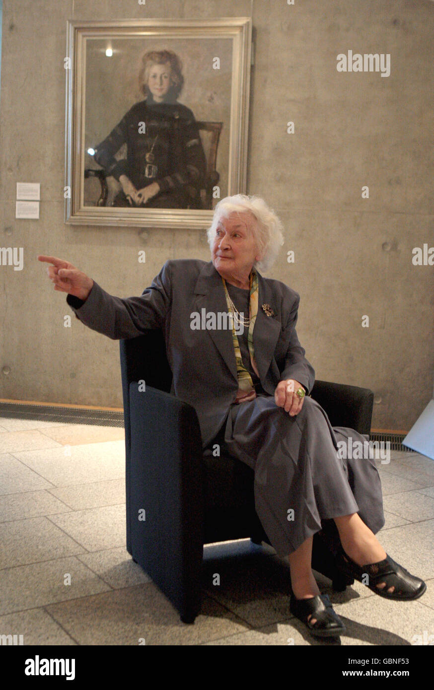 Dr Winnie Ewing at the unveiling of her portrait at the Scottish ...
