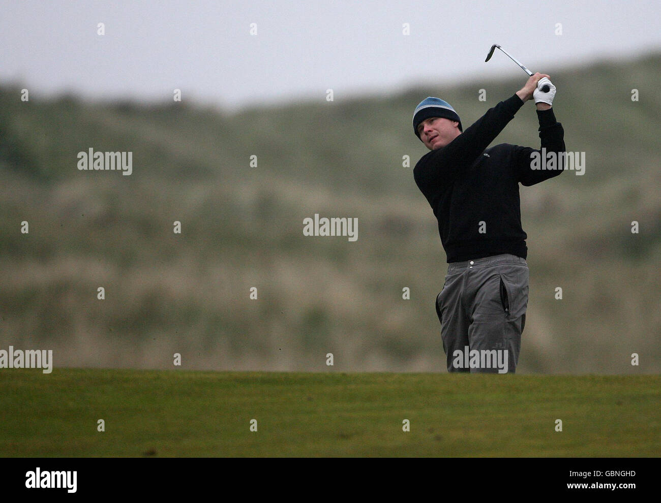 Finland's Roope Kakko on 12th during the 3 Irish Open at County Louth ...