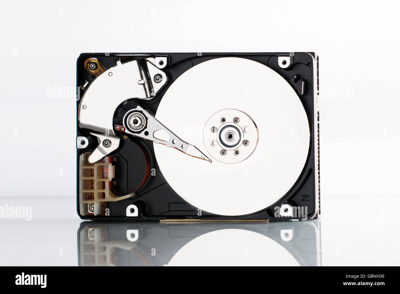 The computer hard disk isolated on a white background Stock Photo - Alamy