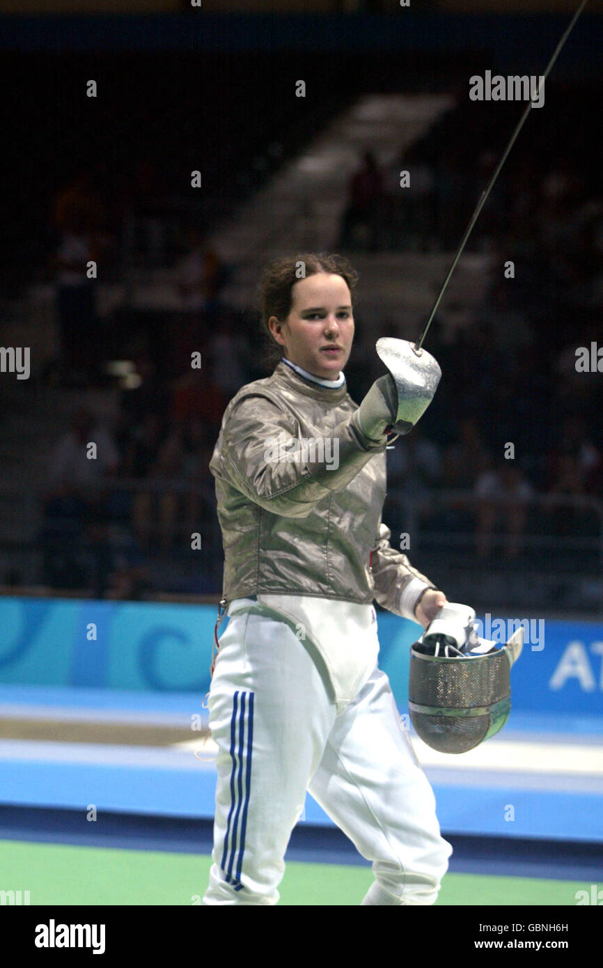 Fencing - Athens Olympic Games 2004 - Women's Individual Sabre Stock ...