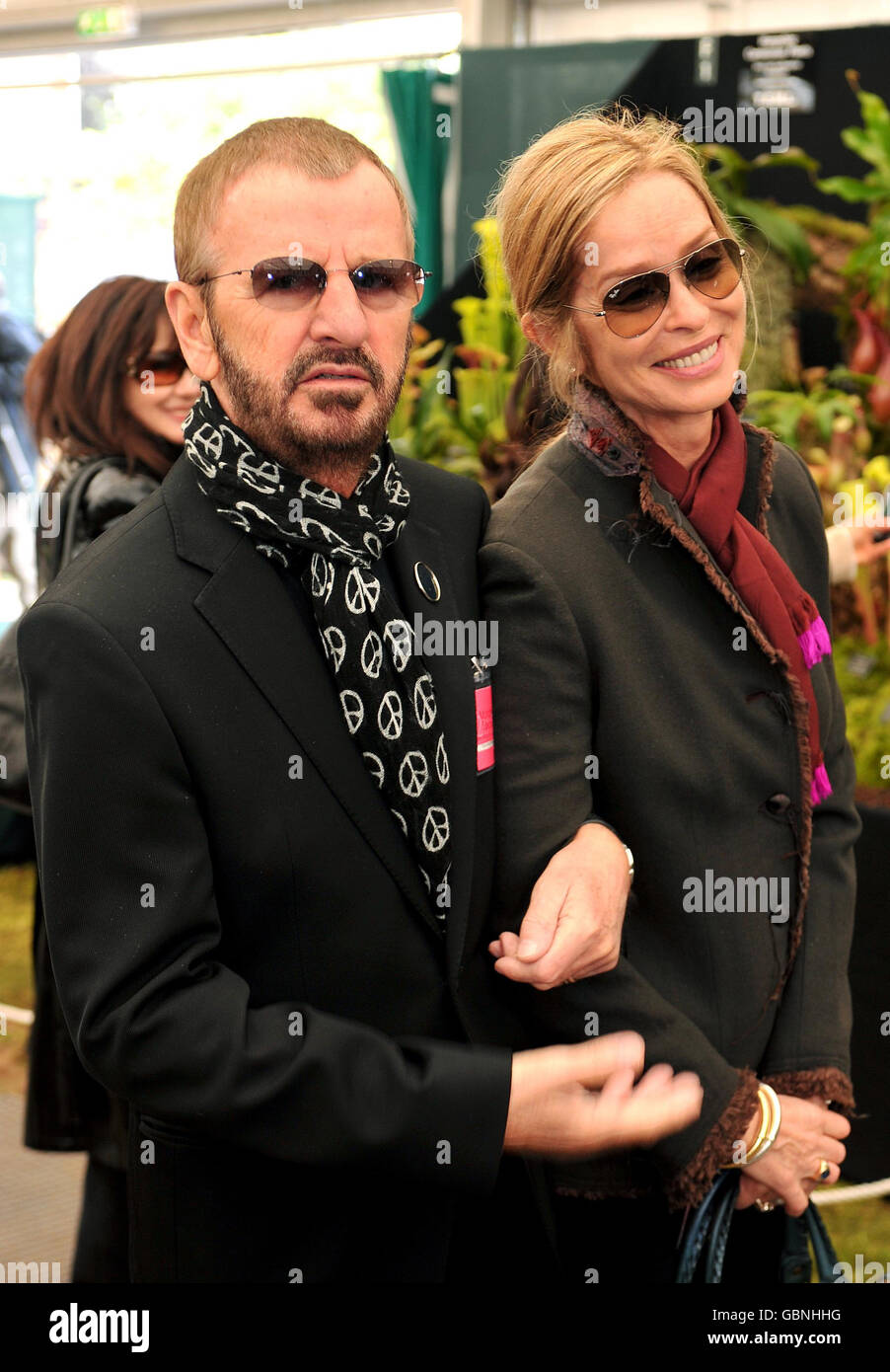 Ringo Starr and wife Barbara, during a visit to the Chelsea Flower show ...