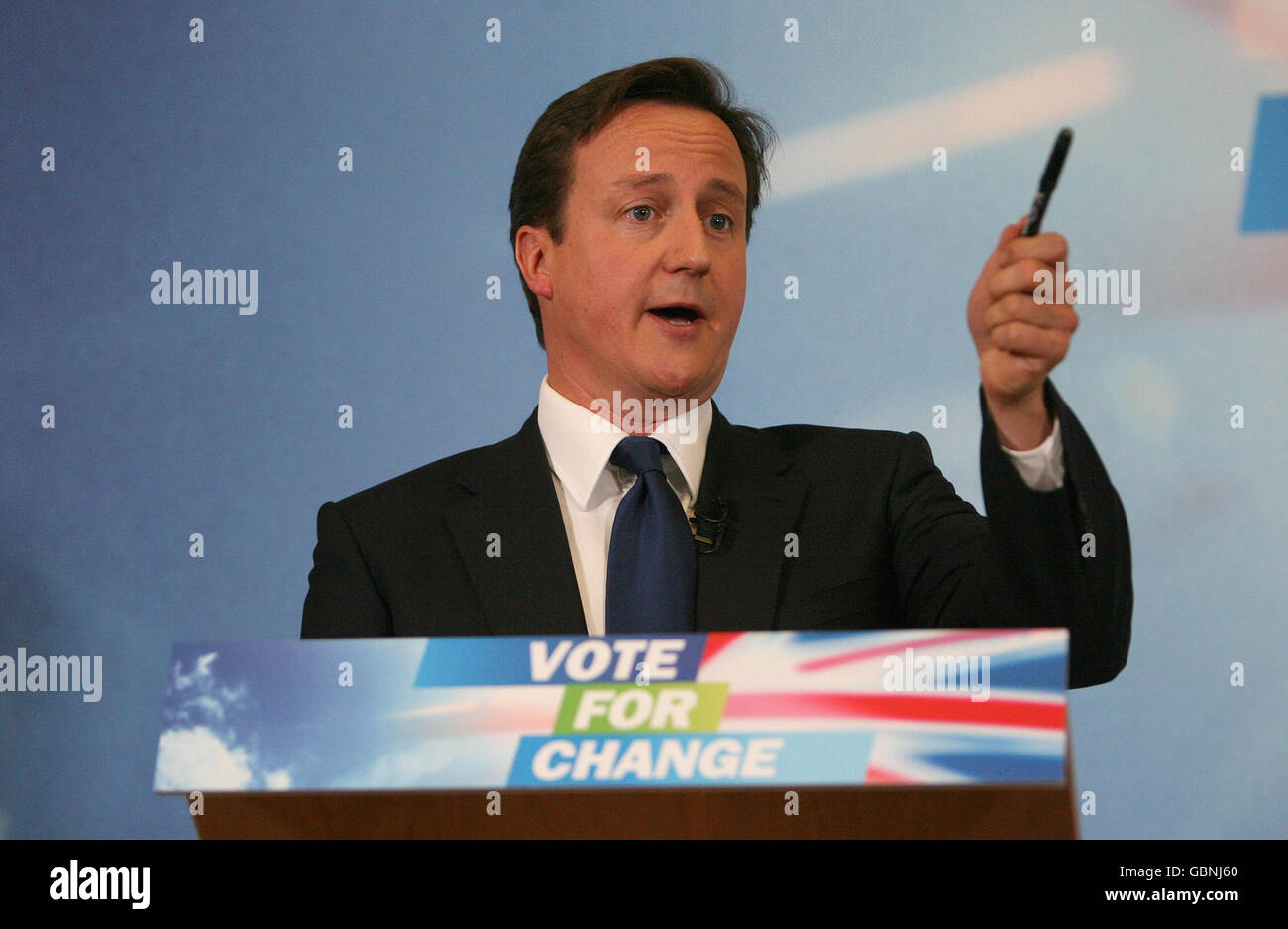 Conservative European Election Campaign Stock Photo - Alamy