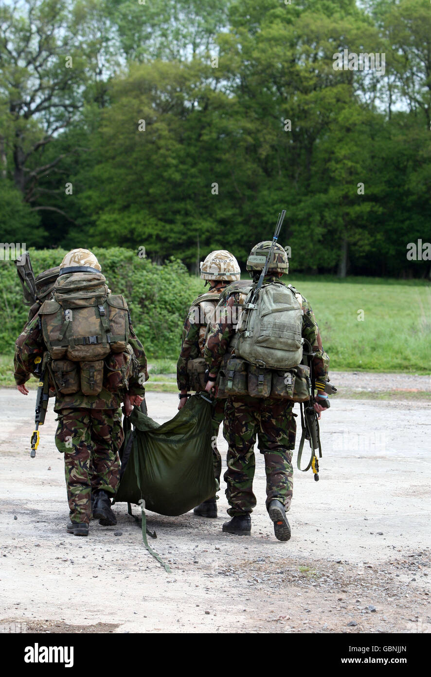 Duchess of Cornwall visits the 4th Rifles Stock Photo - Alamy