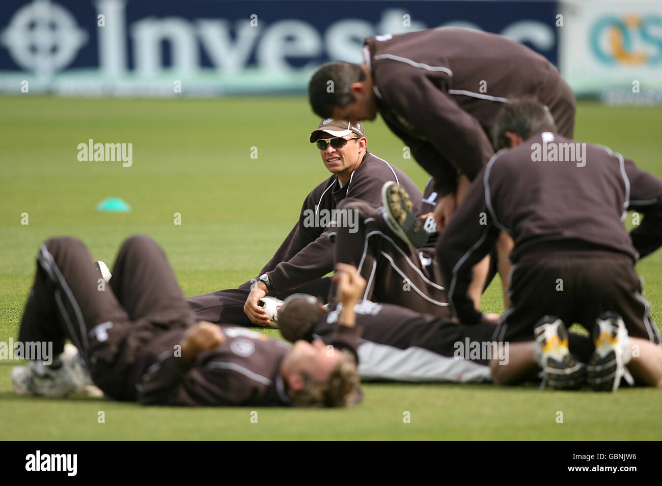 Cricket training top warm up full length fulllength hi-res stock ...