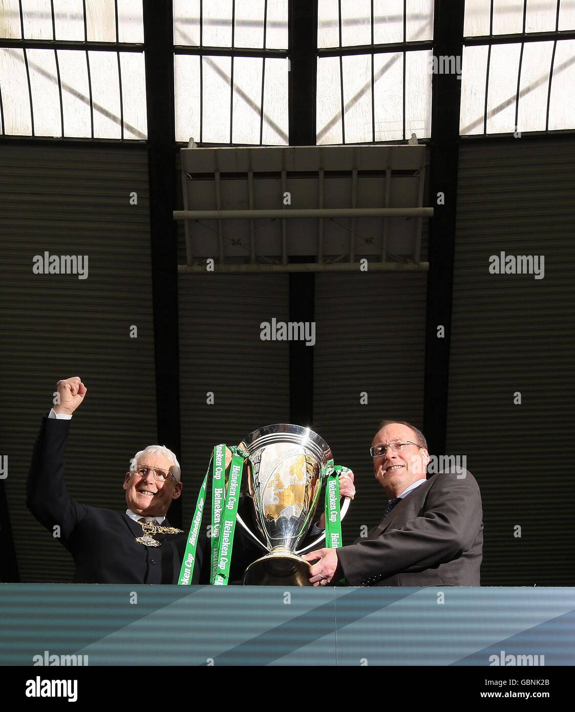 Rugby Union - Heineken Cup Trophy Handover - Murrayfield Stadium Stock ...