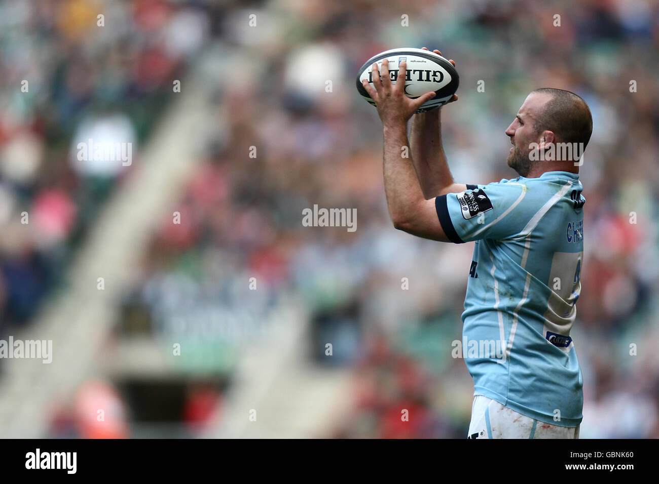 Full length ball in hand lineout line out line out hi-res stock ...