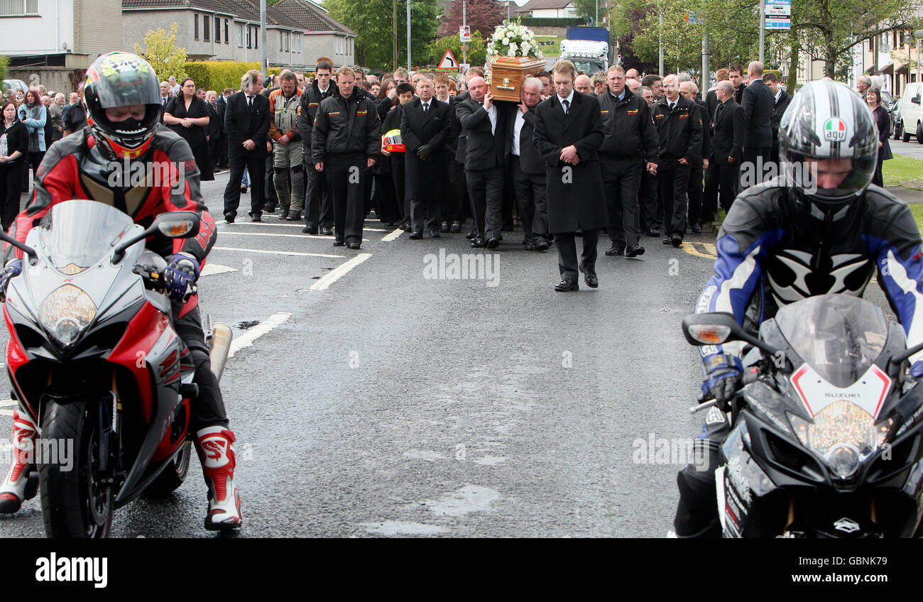 Mark Young funeral Stock Photo - Alamy
