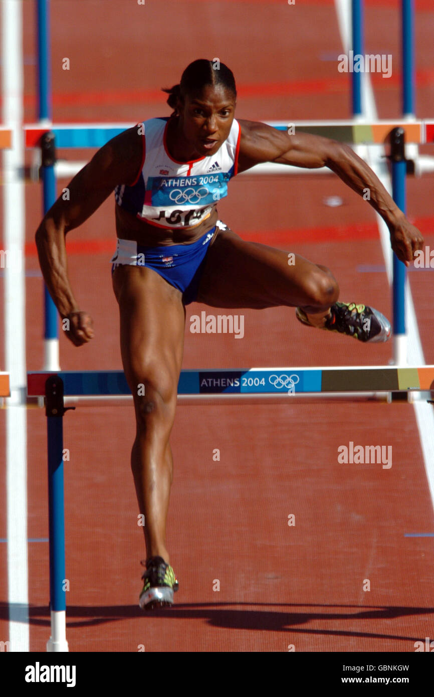 Great britains denise lewis in action in todays heats hi-res stock ...