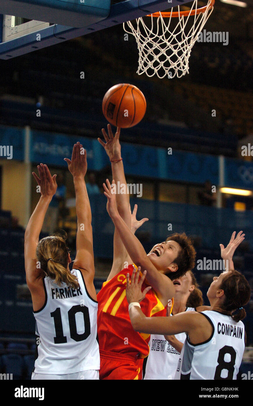 Under pressure from new zealands gina farmer megan compain hi-res stock ...