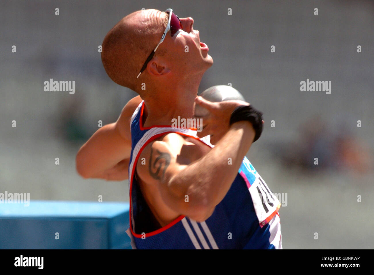 Athletics - Athens Olympic Games 2004 - Men's Decathlon - Shot Put ...