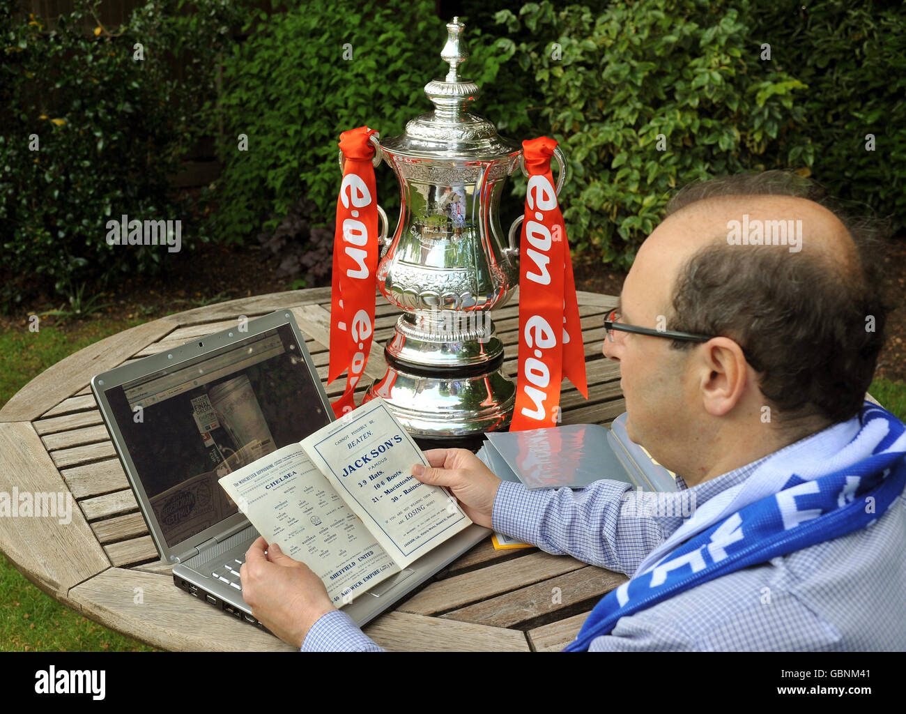 Online FA Cup programme Stock Photo - Alamy