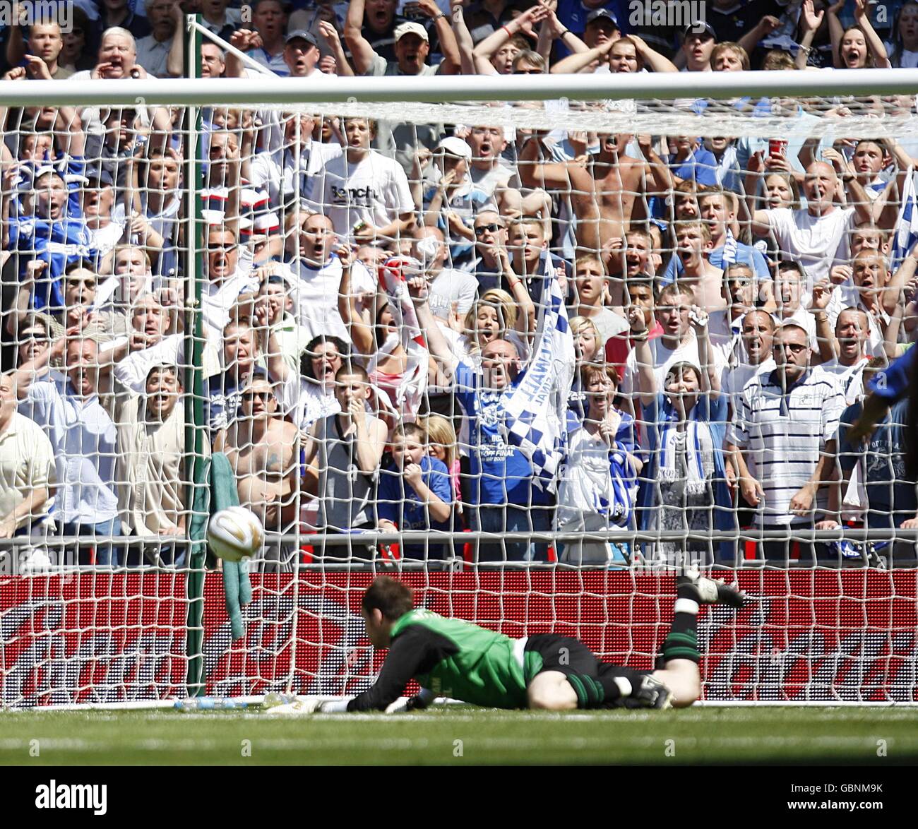 Millwall's Gary Alexander (not pictured) scores their second goal Stock ...
