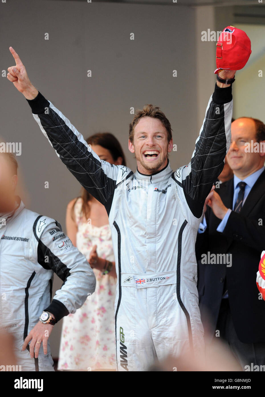 F1 jenson button brawn hi-res stock photography and images - Alamy
