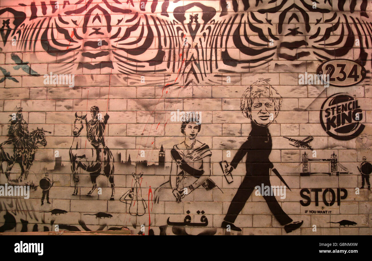 New Banksy artwork Stock Photo - Alamy