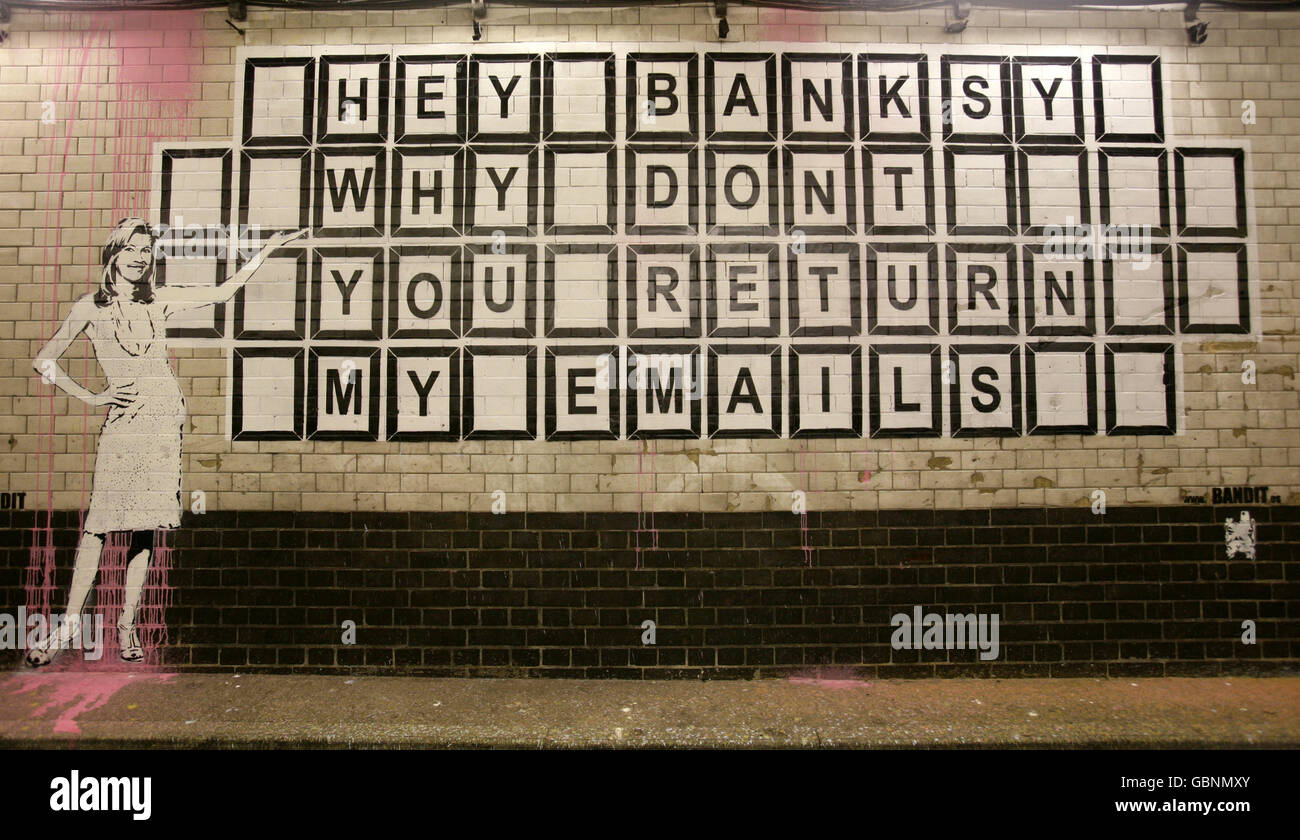 New Banksy artwork Stock Photo - Alamy