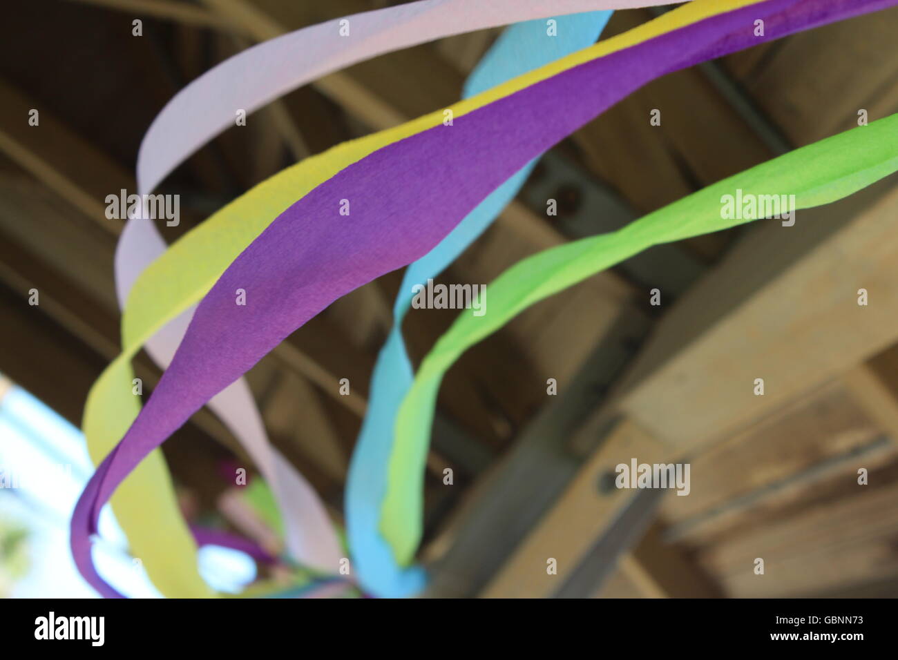 Streamers Blowing in the Breeze Stock Photo - Alamy