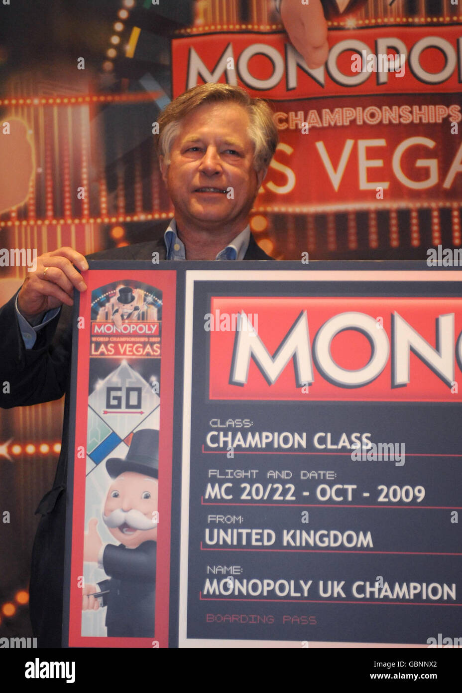 John Broomfield, after winning the national Monopoly competition at the ...