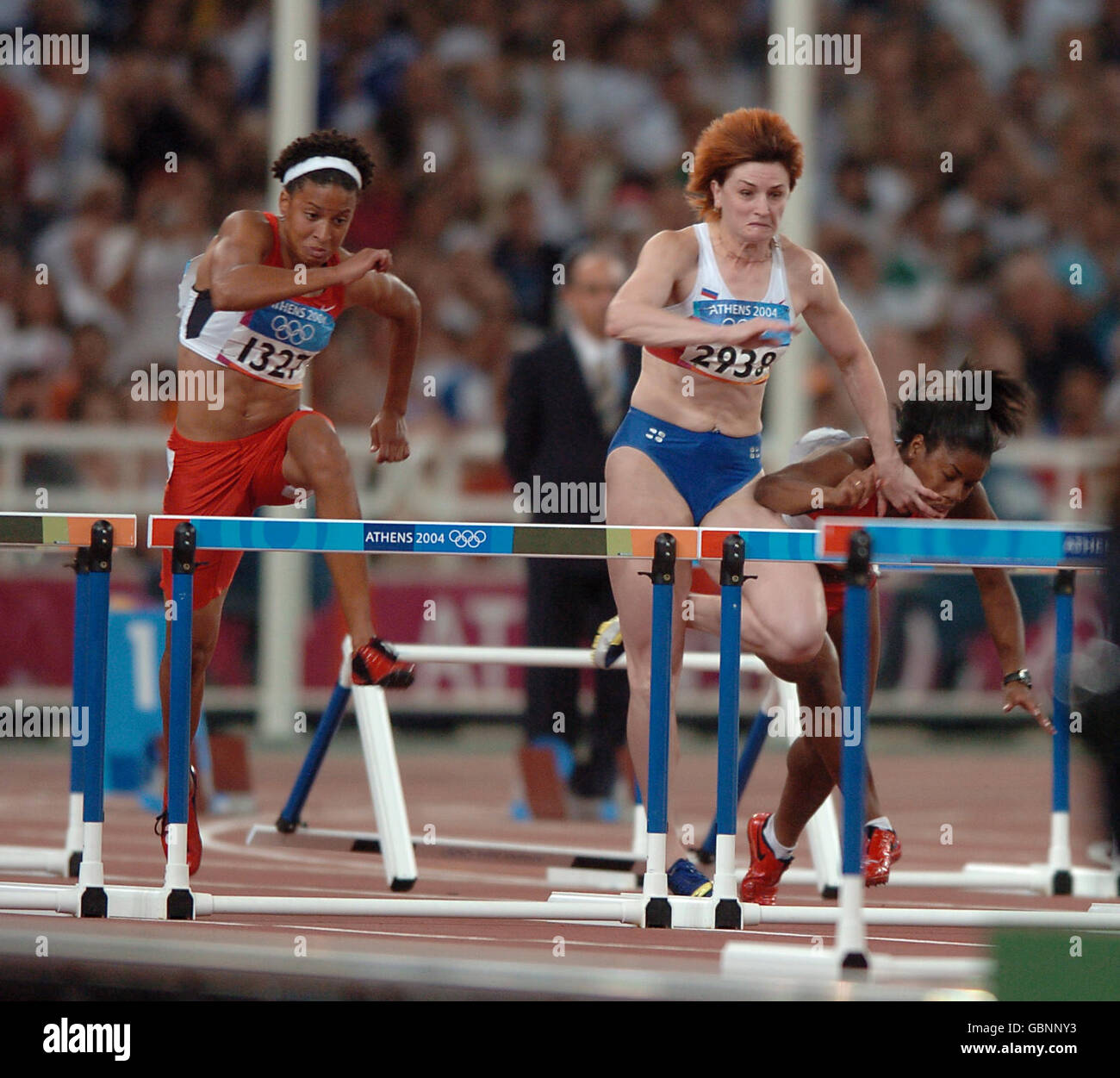 Athletics - Athens Olympic Games 2004 - Womens 100m Hurdles Final Stock ...