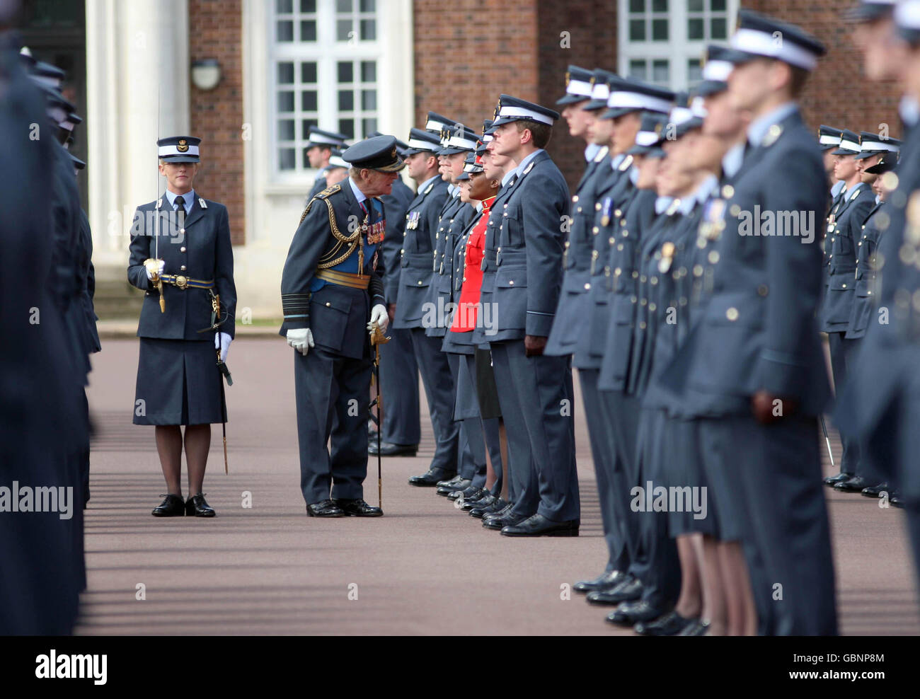 The Duke of Edinburgh inspects the Graduation Squadron of the RAF ...