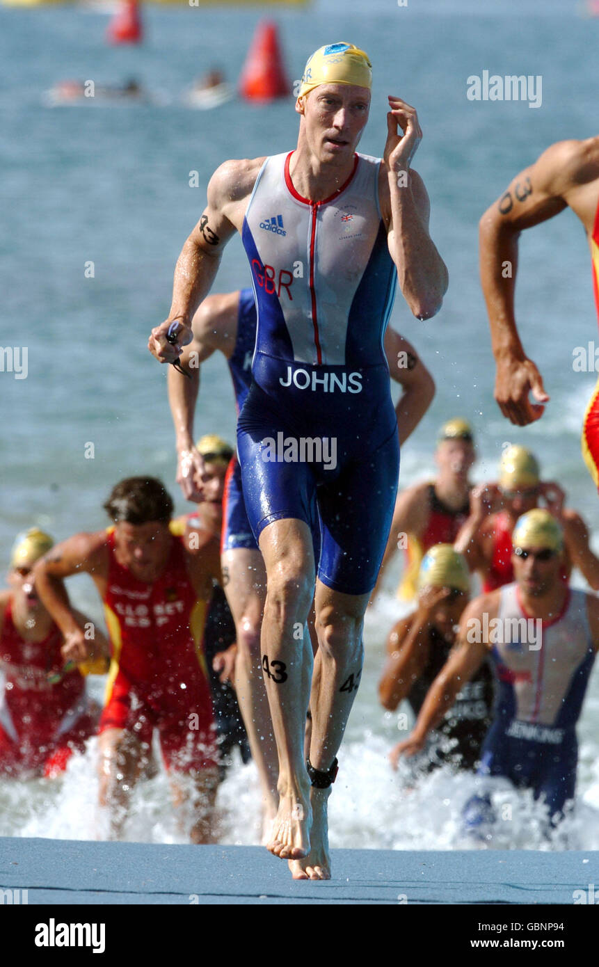 Triathlon - Athens Olympic Games 2004 - Mens Triathlon Stock Photo - Alamy