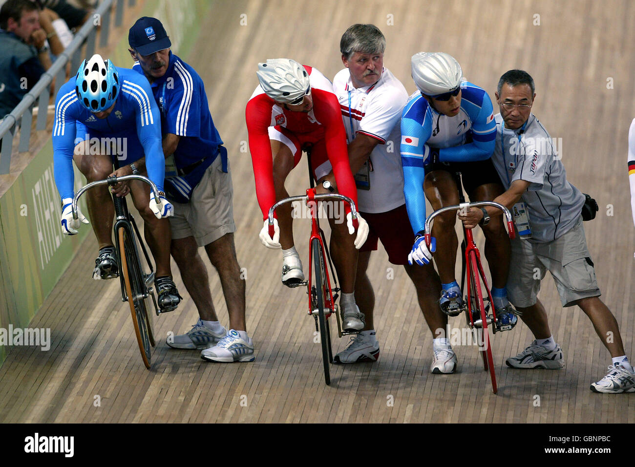 Cycling athens olympic games 2004 mens keirin hi-res stock photography ...
