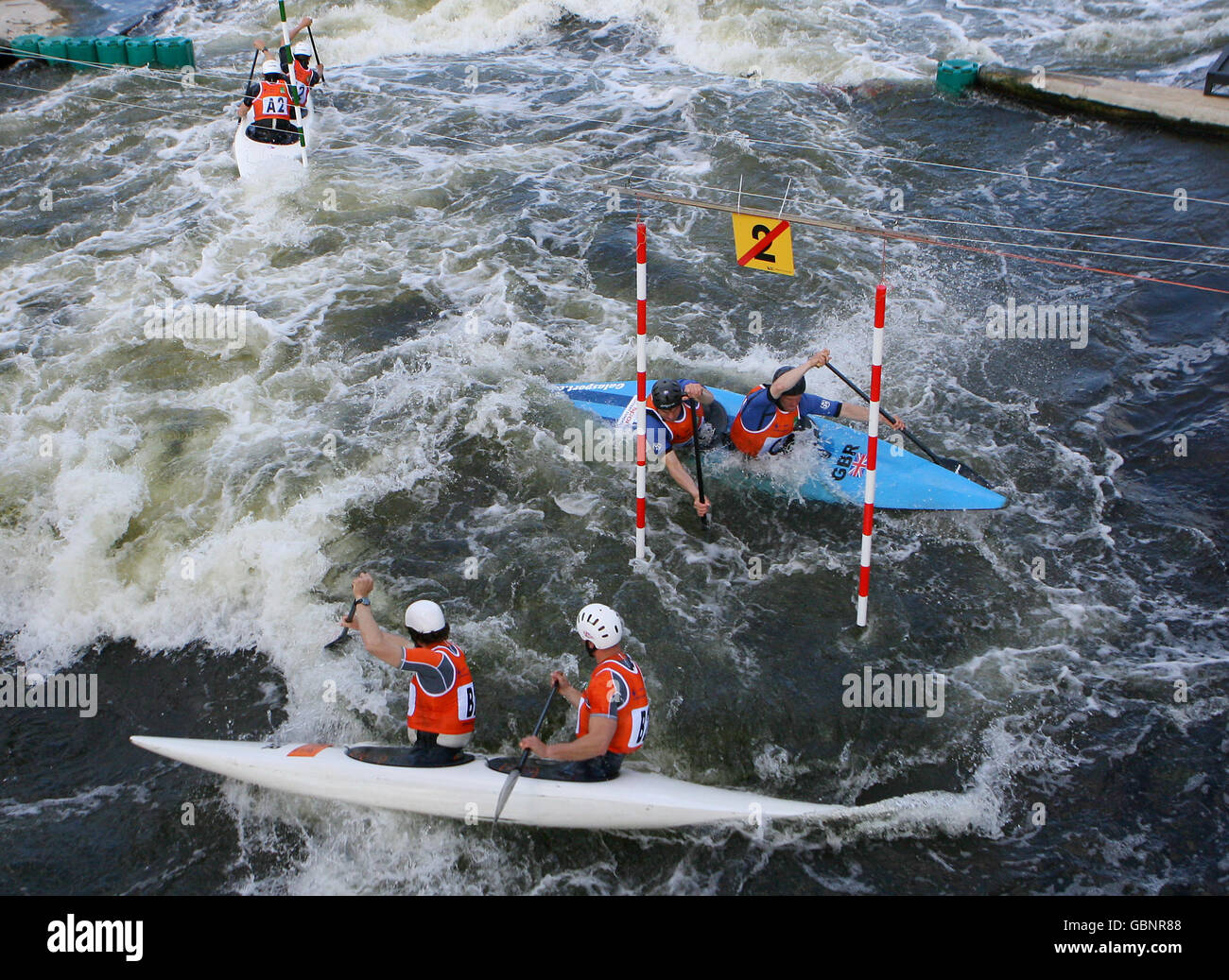Great Britain's Timothy Baillie, Etienne Stott (2A), David Florence ...