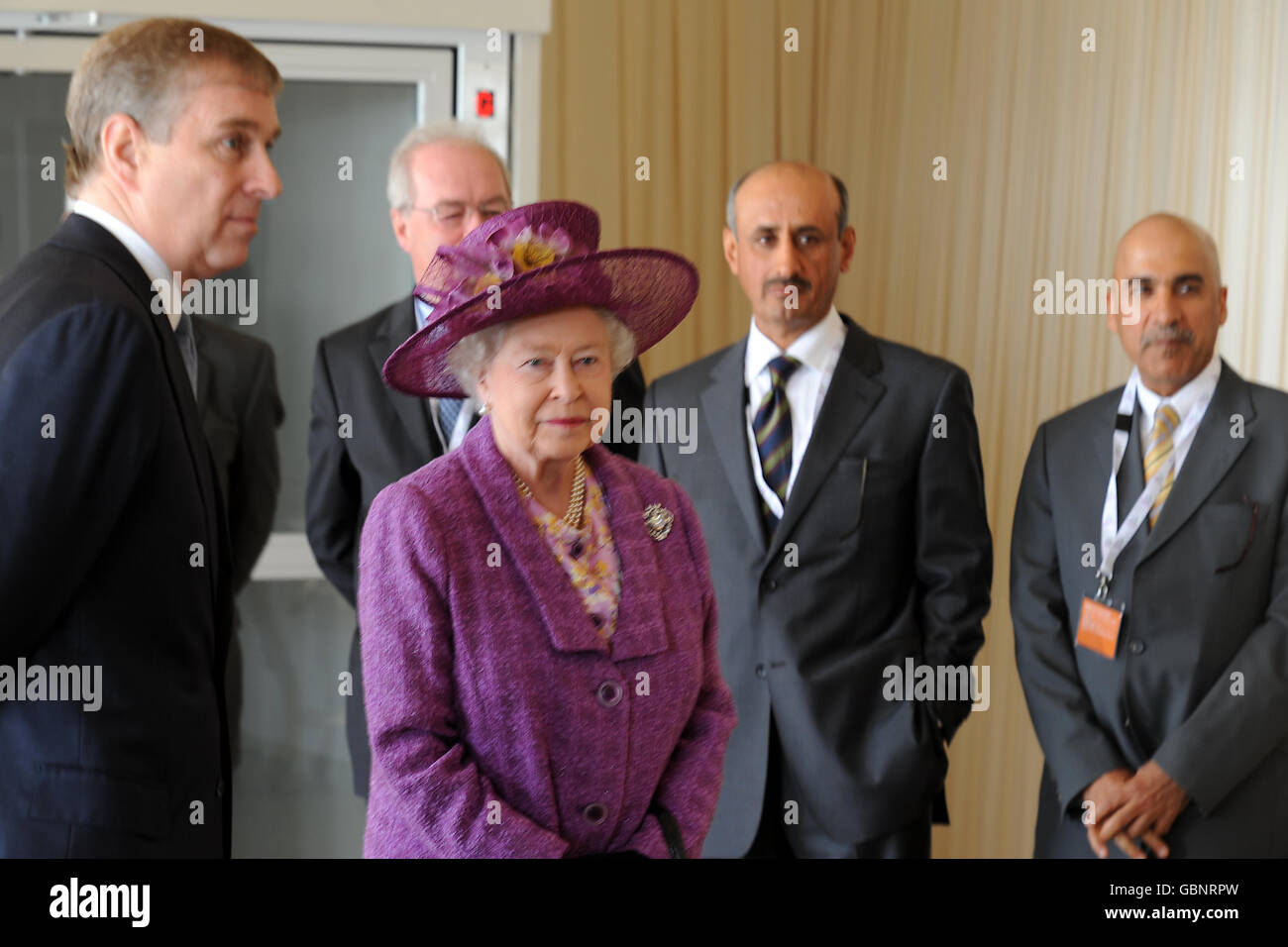 Britain's Queen Elizabeth II attends the inauguration of the South Hook ...