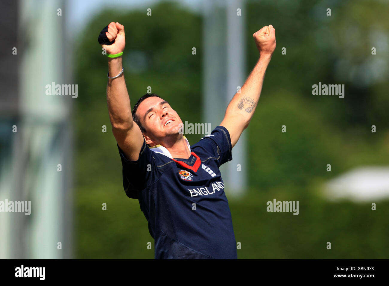 Arm raised clenched fist celebrating sport cricket hi-res stock ...