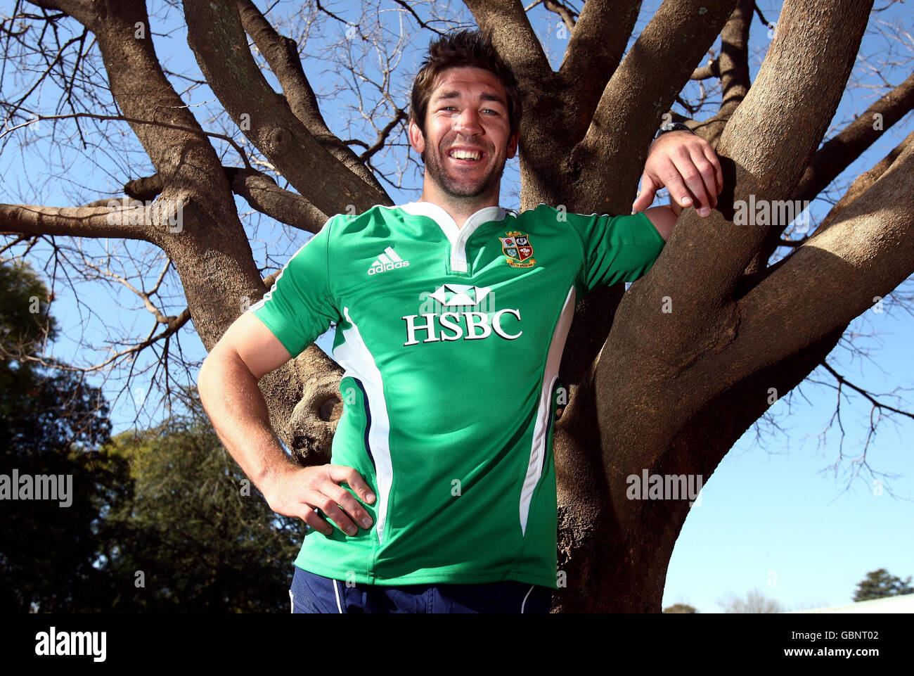 British & Irish Lions' Nathan Hines poses for a picture during a ...