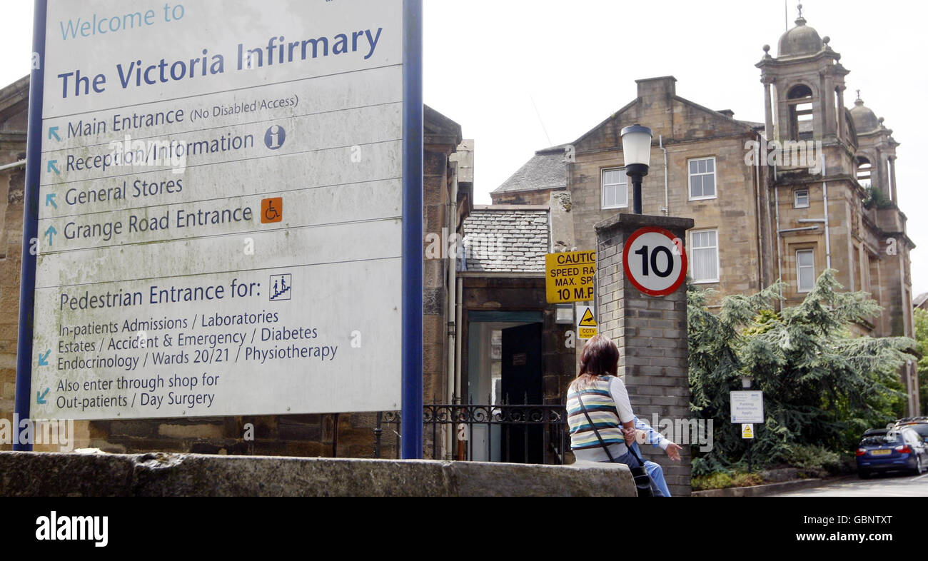 General view of Glasgow's Victoria Infirmary where a man a 37-year-old ...