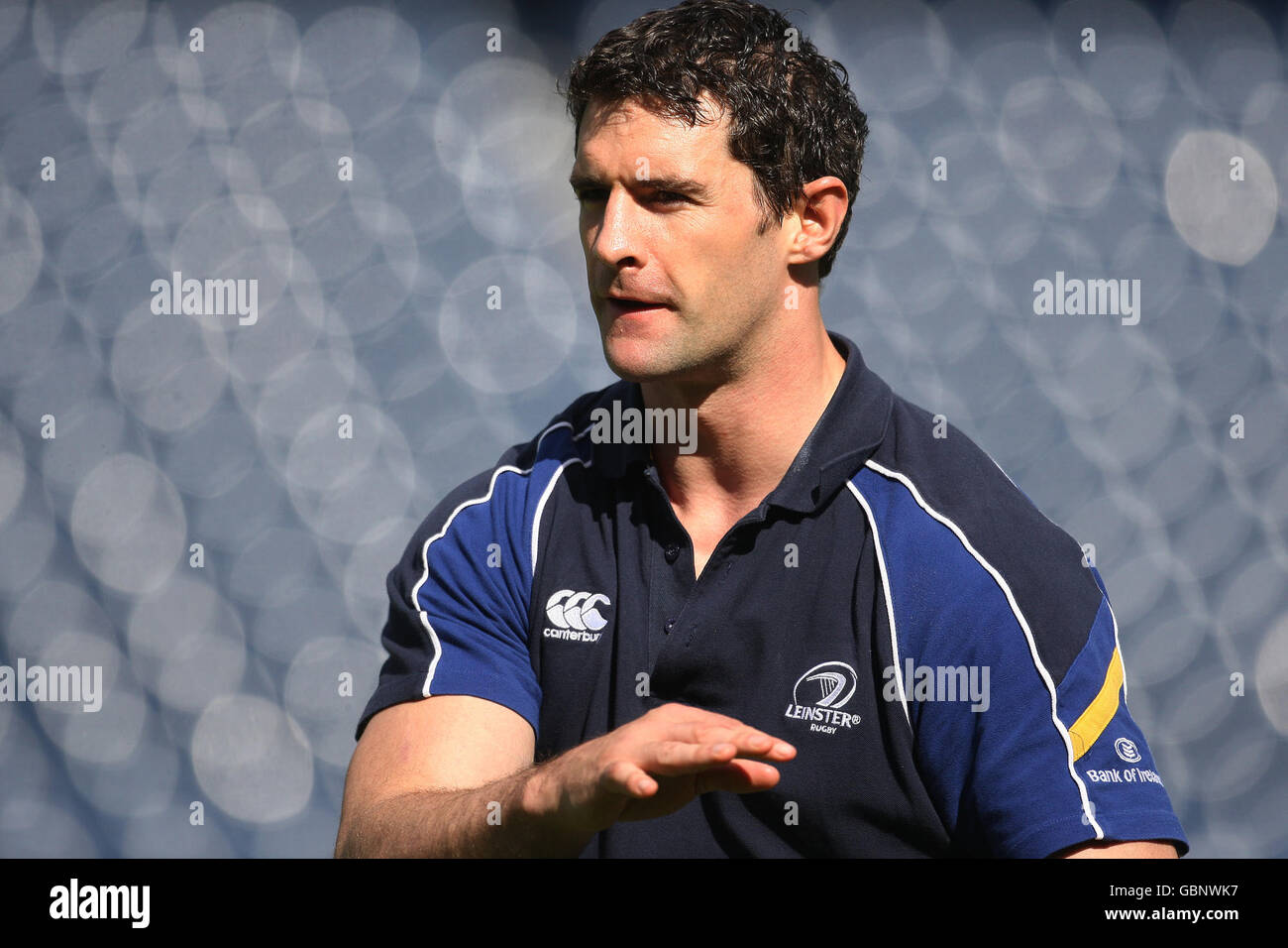 Leinsters trevor hogan captains run murrayfield stadium hi-res stock ...