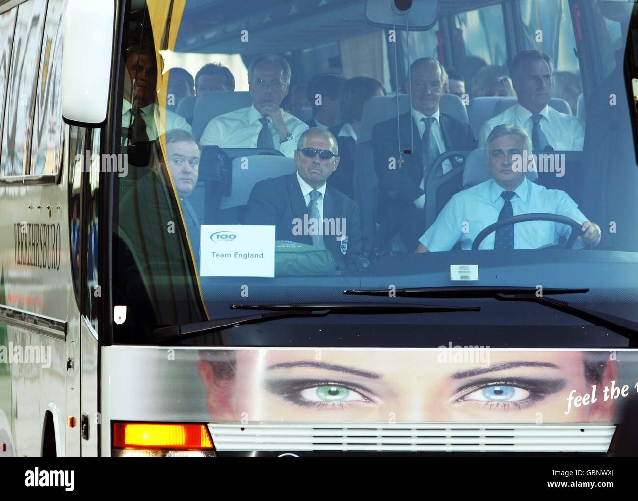 Football world cup bus hi-res stock photography and images - Alamy