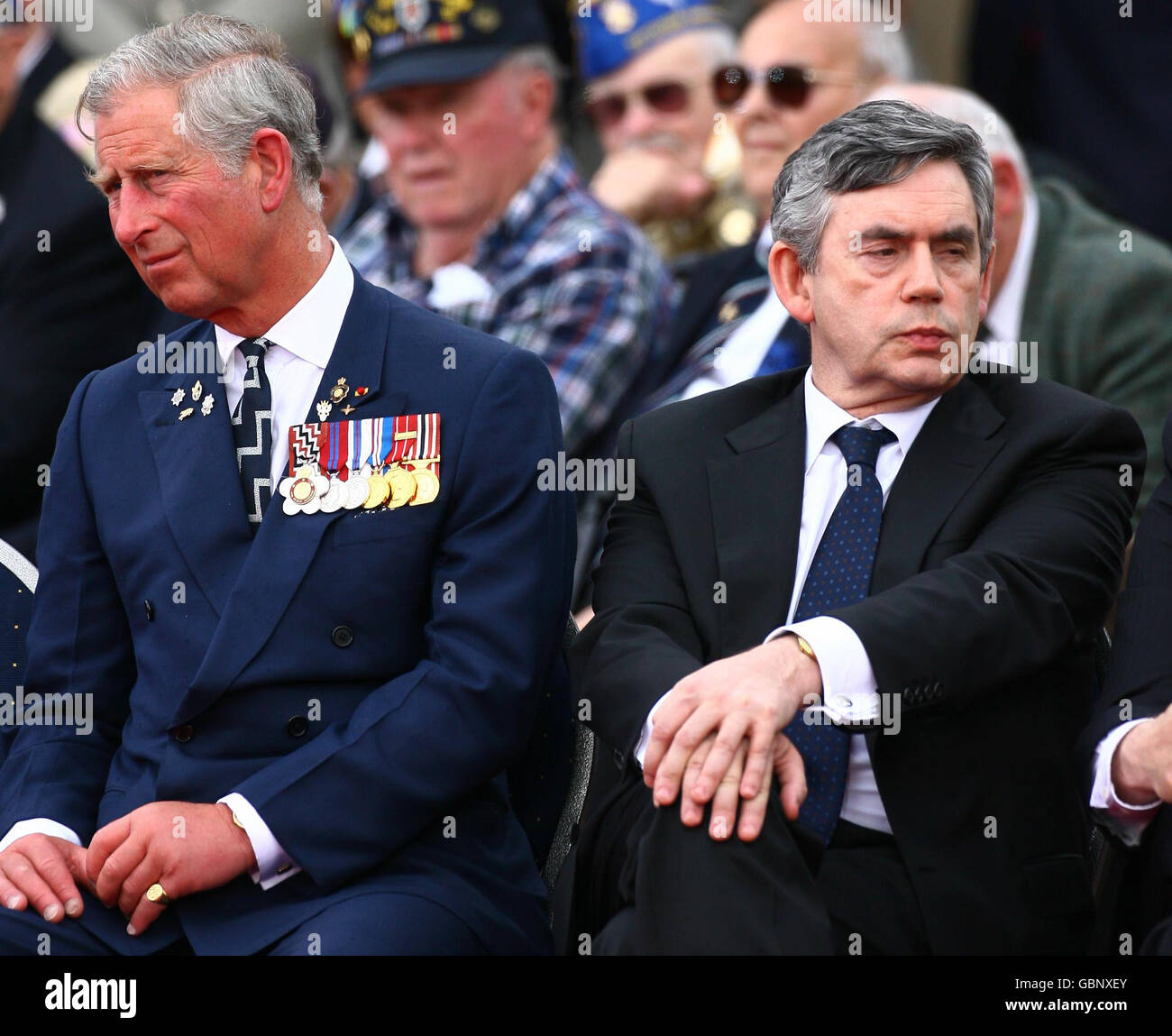 The Prince of Wales (left) and British Prime Minister Gordon Brown ...