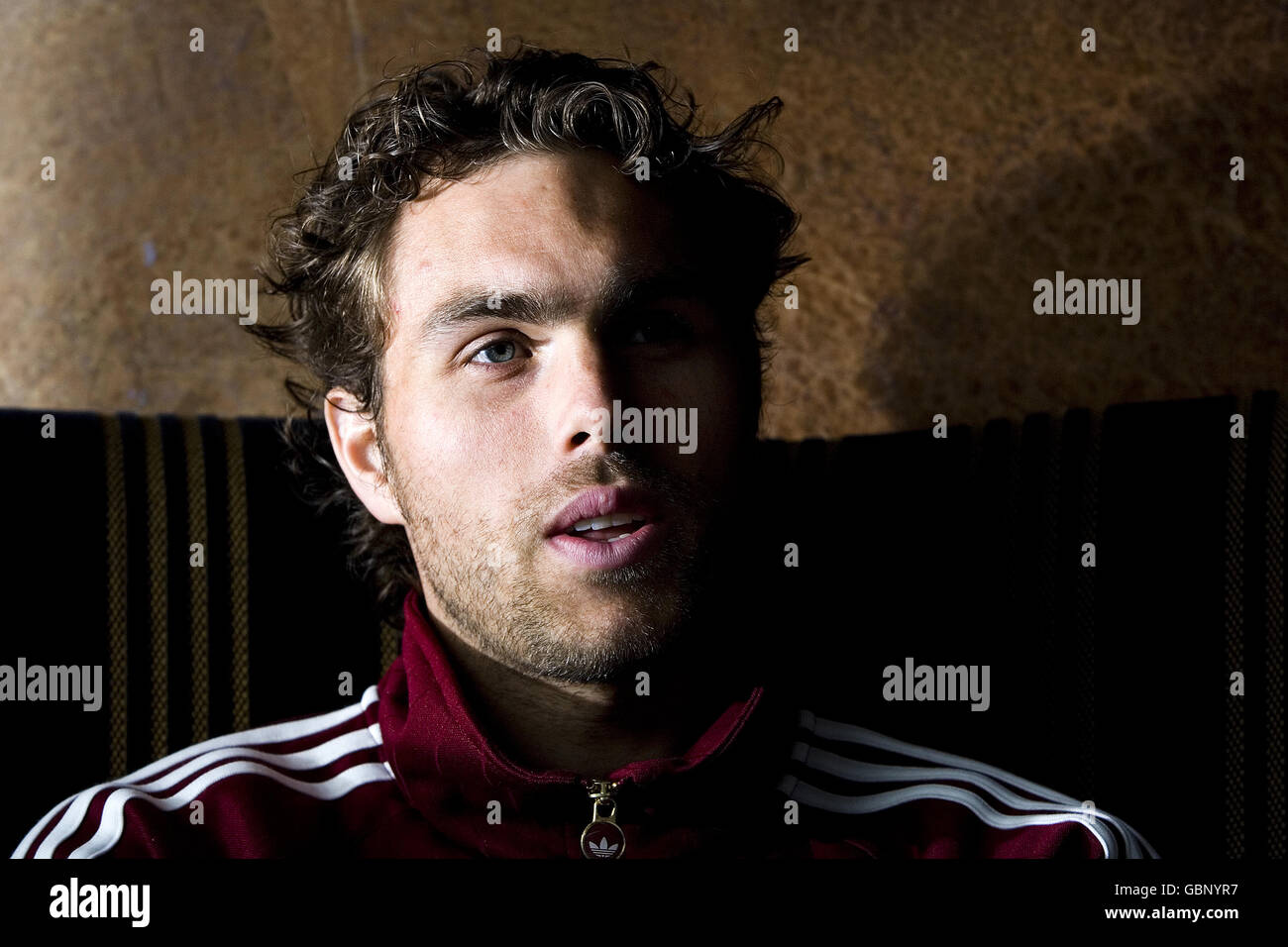 Johan Elmander Feature. Bolton's Johan Elmander Stock Photo - Alamy