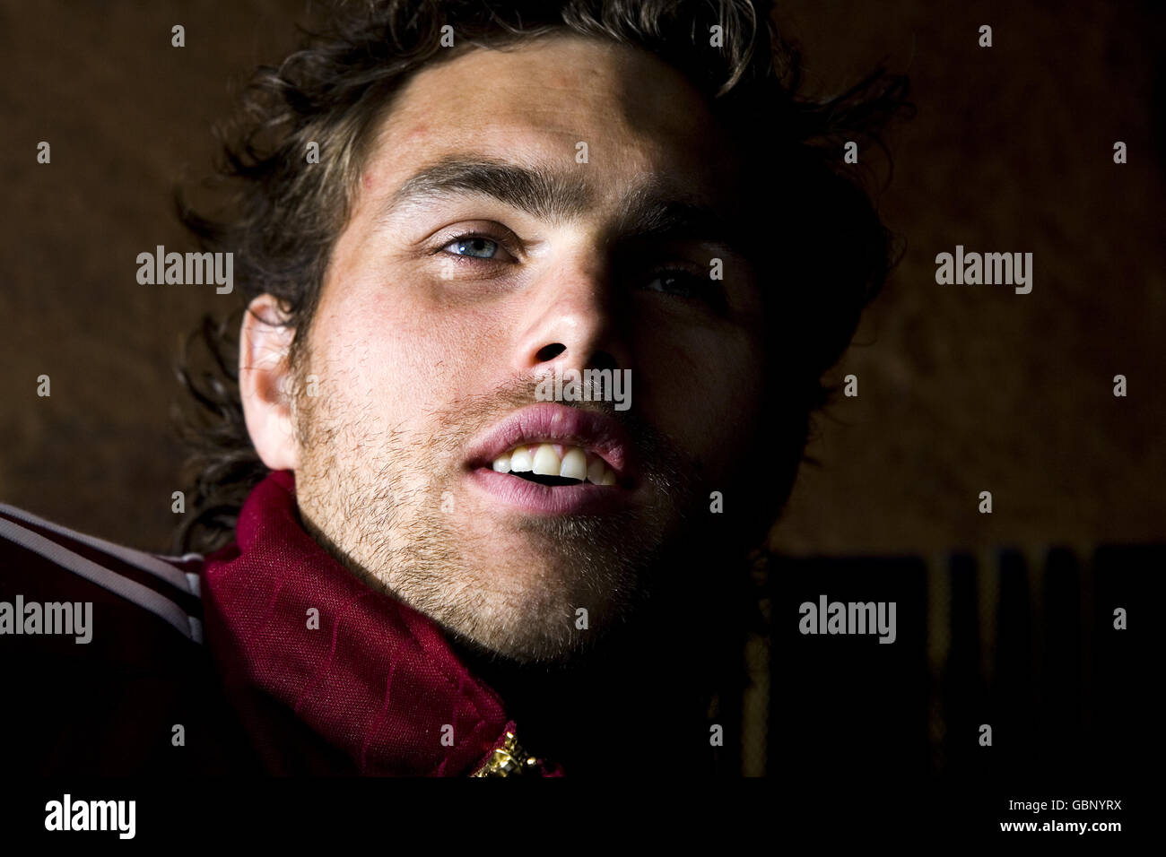 Johan Elmander Feature. Bolton's Johan Elmander Stock Photo - Alamy