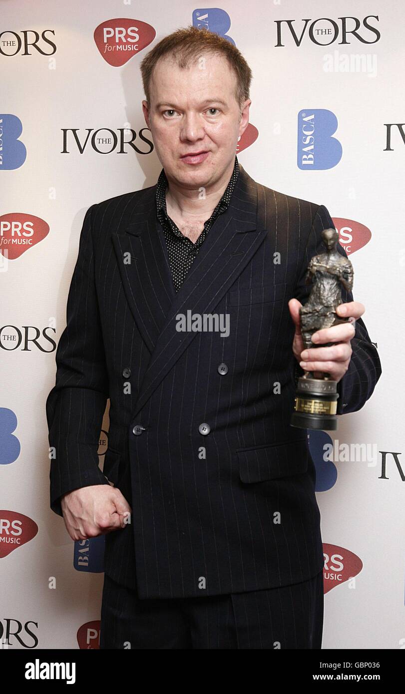 Edwyn Collins with The Ivor Inspiration award, at the 54th Ivor Novello ...