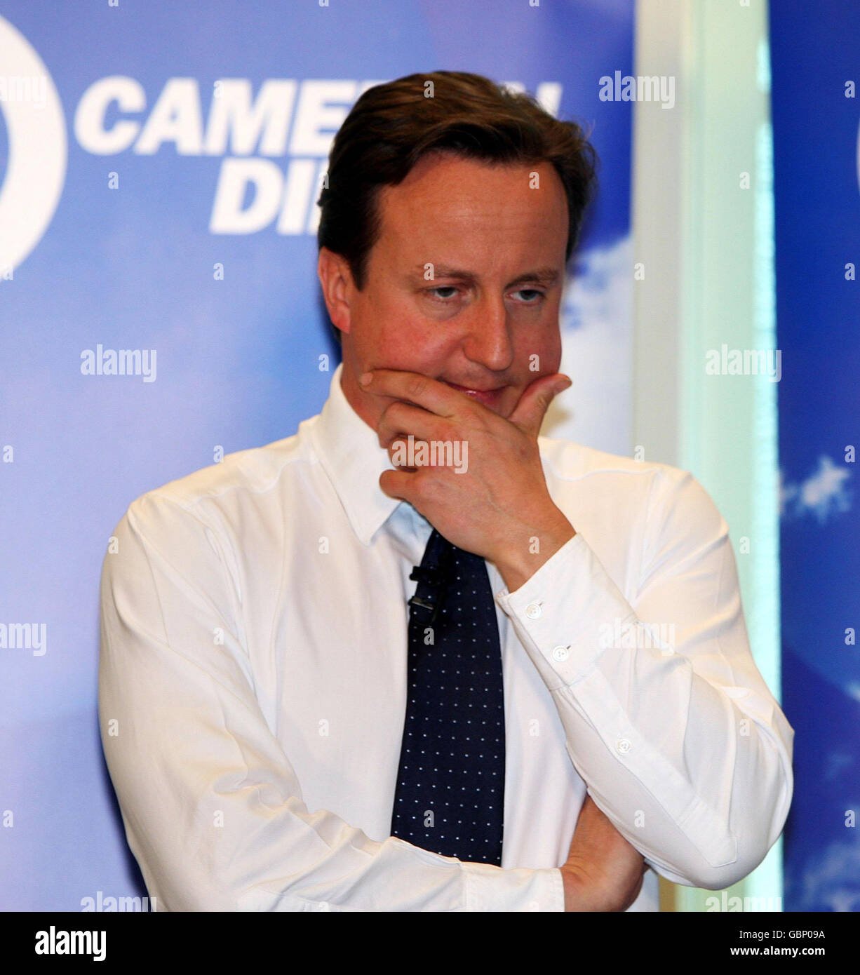 Conservative Party leader David Cameron speaking in Ballymena, Co ...