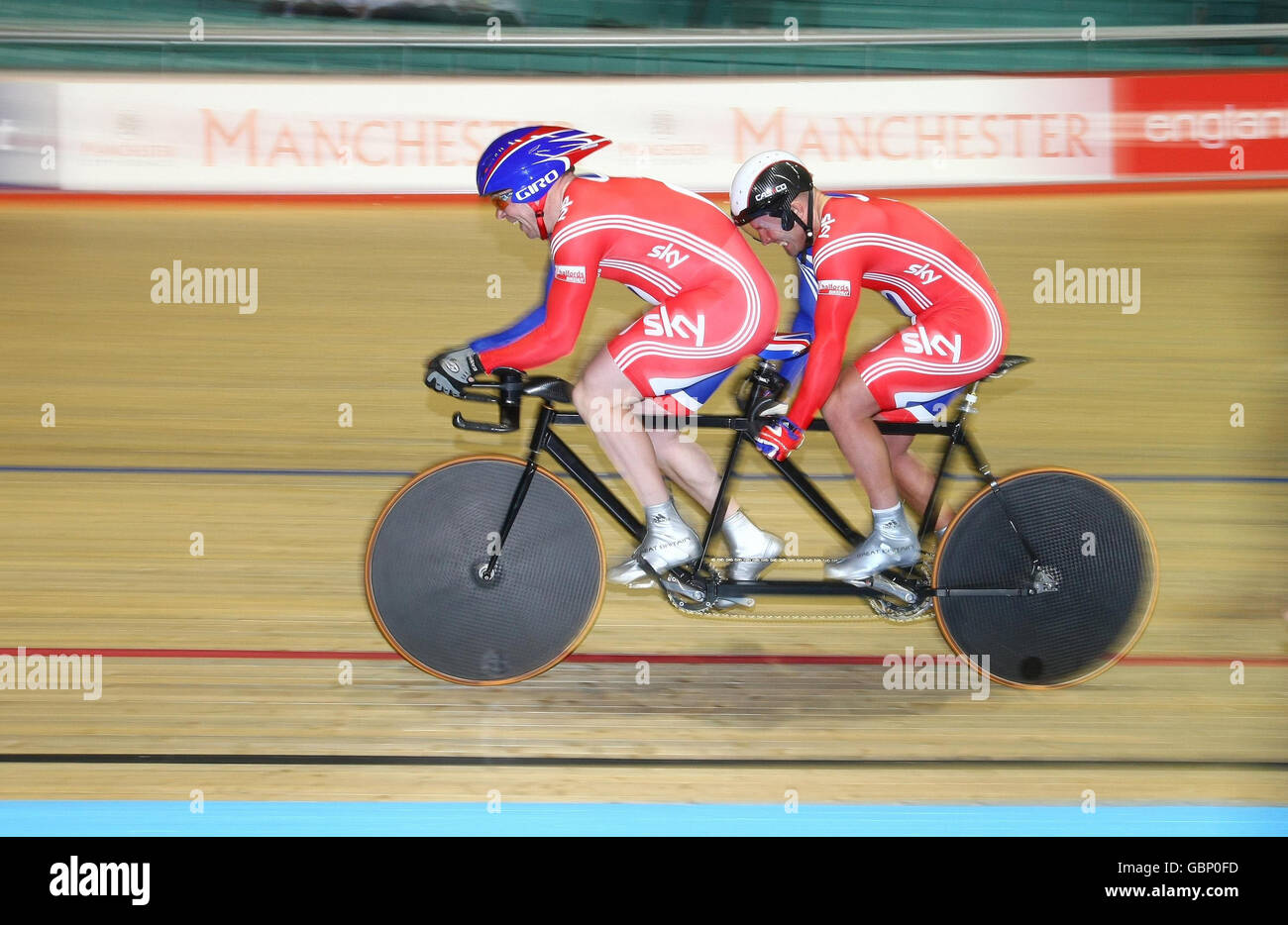 Great Britain's Simon Jackson and Barney Storey on their way to winning ...